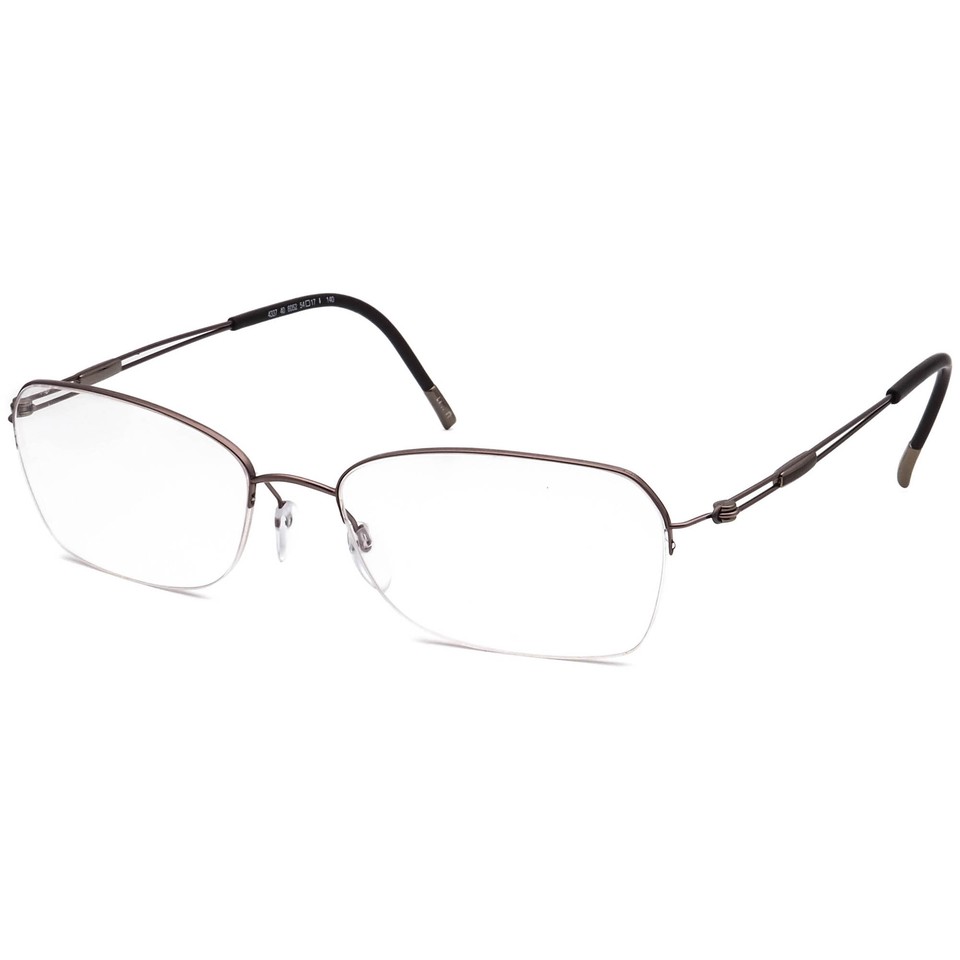 Silhouette Eyeglasses 4337 40 6052 Titan Brown Half Rim Frame Austria ...