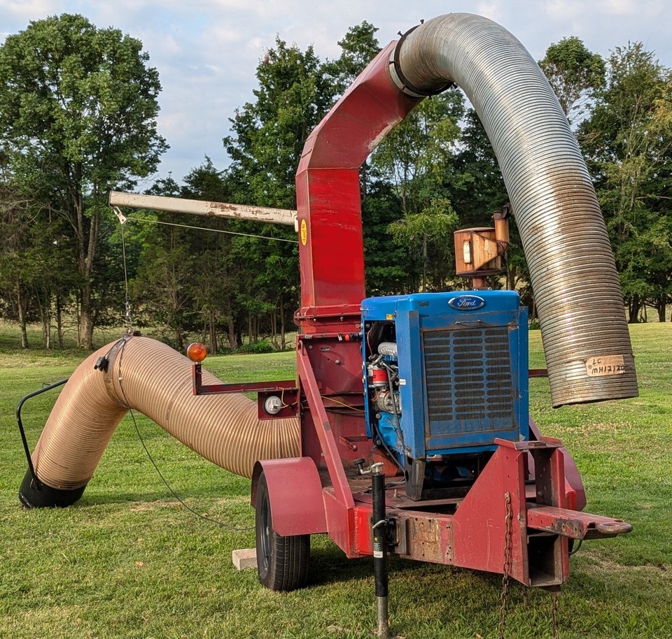 Giant-Vac Diesel Tow Behind Leaf Vacuum Debris Collector Loader | eBay