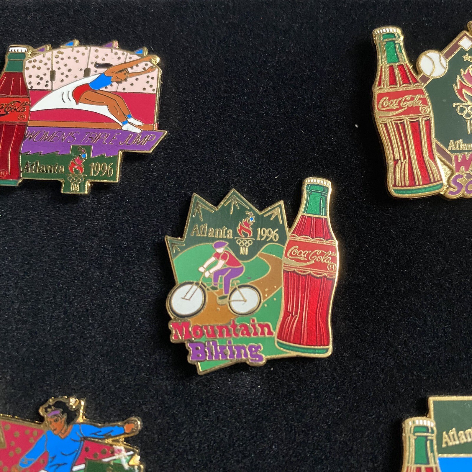 Atlanta 1996 Olympics Women’s Pin Set By Coca-Cola Vintage Collectible ...