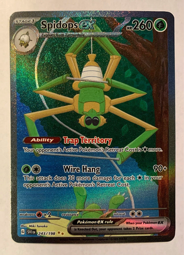 Pokemon Scarlet and Violet - SPIDOPS EX SPECIAL ILLUSTRATION RARE 243/ ...