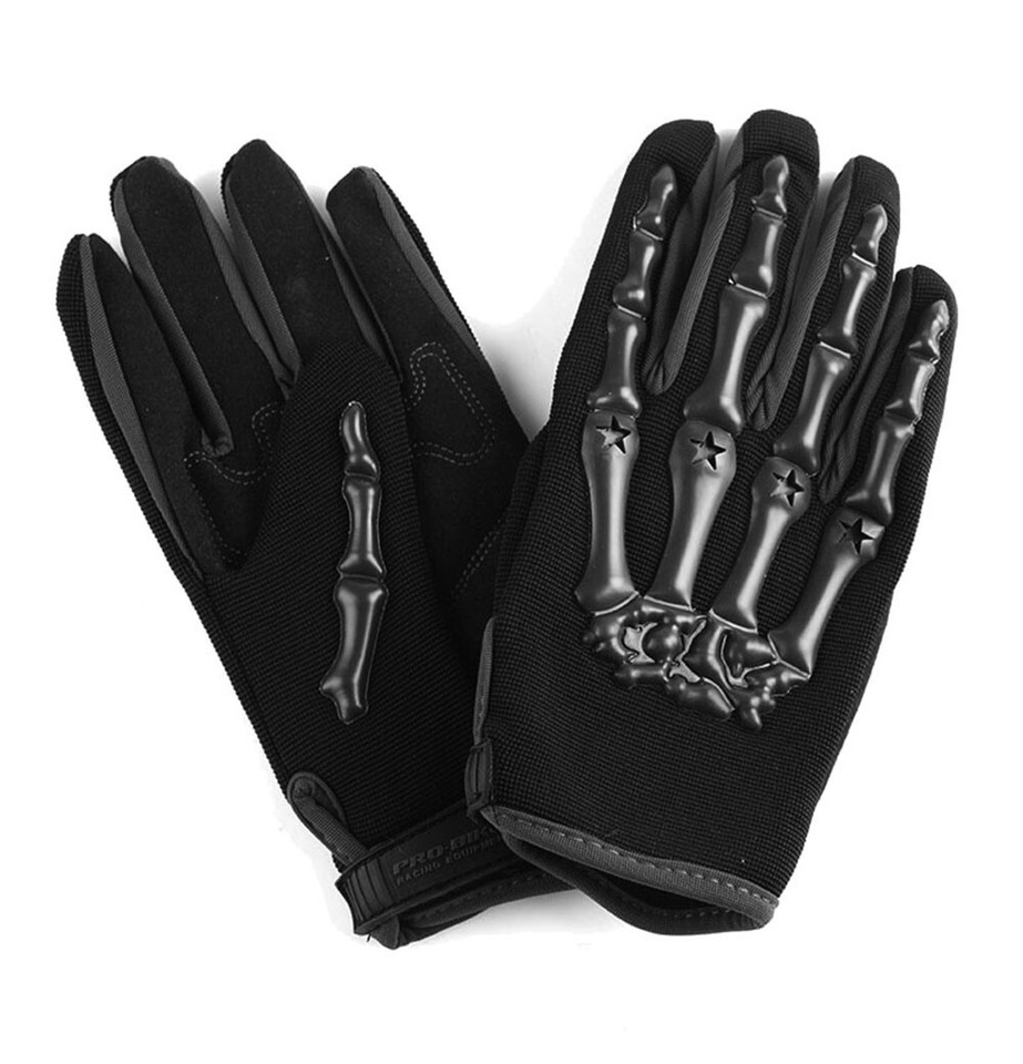 Motorcycle Motocross MX BMX Dirt Bike Racing Sports Skeleton Gloves ...