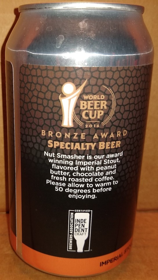 Nut Smasher Imperial Stout 12 oz. beer can Willoughby Brewing Co. | eBay
