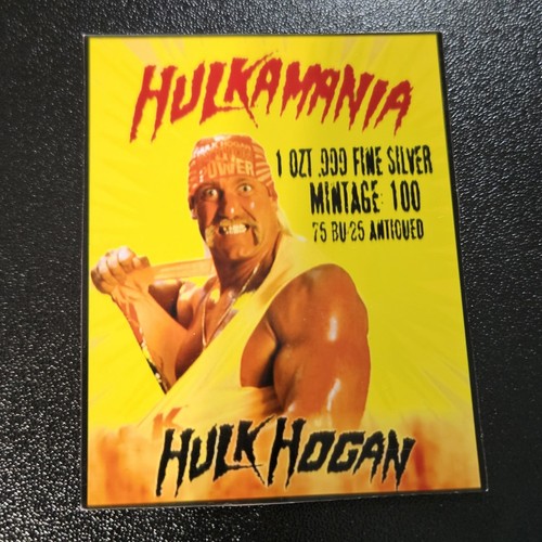 WWF Macho Man Randy Savage & Hulk Hogan 1oz Silver Bars Limited Mintage ...