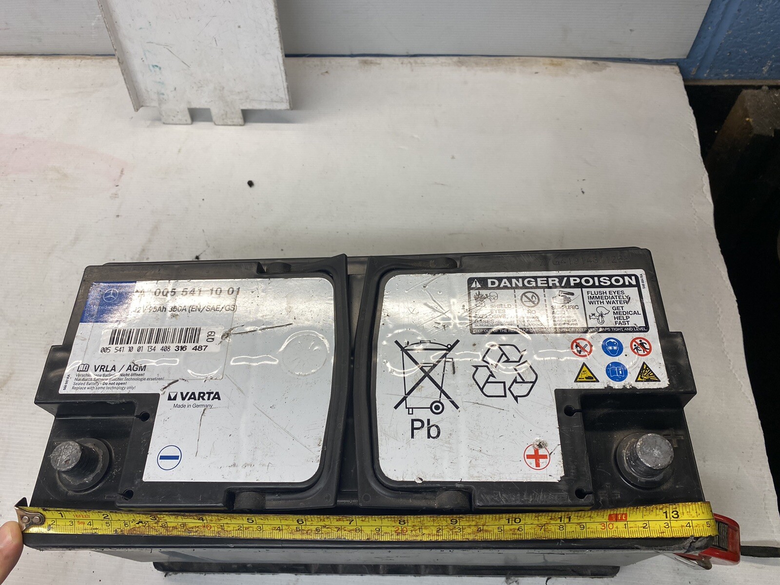 MERCEDES BENZ VW Starter Battery A0019828208 12v 70ah for sale online ...