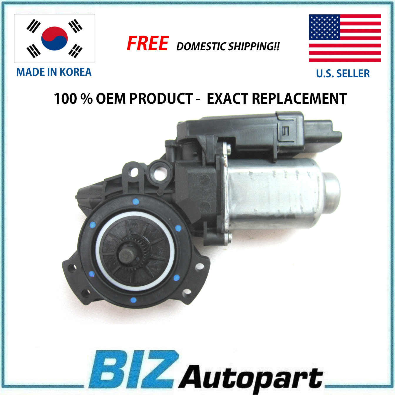 OEM WINDOW MOTOR FRONT LEFT AUTO UP & DOWN FOR 2011-2015 KIA OPTIMA ...