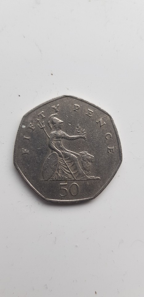 1998 Very Rare Valuable 50p Britannia Shield Fifty Pence Coin Certified ...