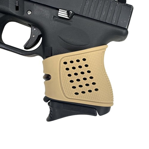 Tactical Rubber Grip Sleeve FDE for Glock 26, 27, 28, 29, 30, 33, 36 ...