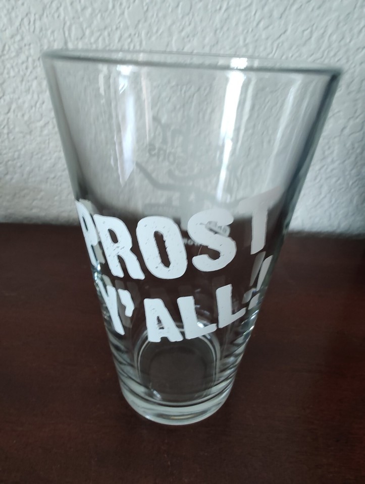 Rahr & Sons Brewing Co IPA Craft Beer " Prost Y'All" Pint Glass Ft ...