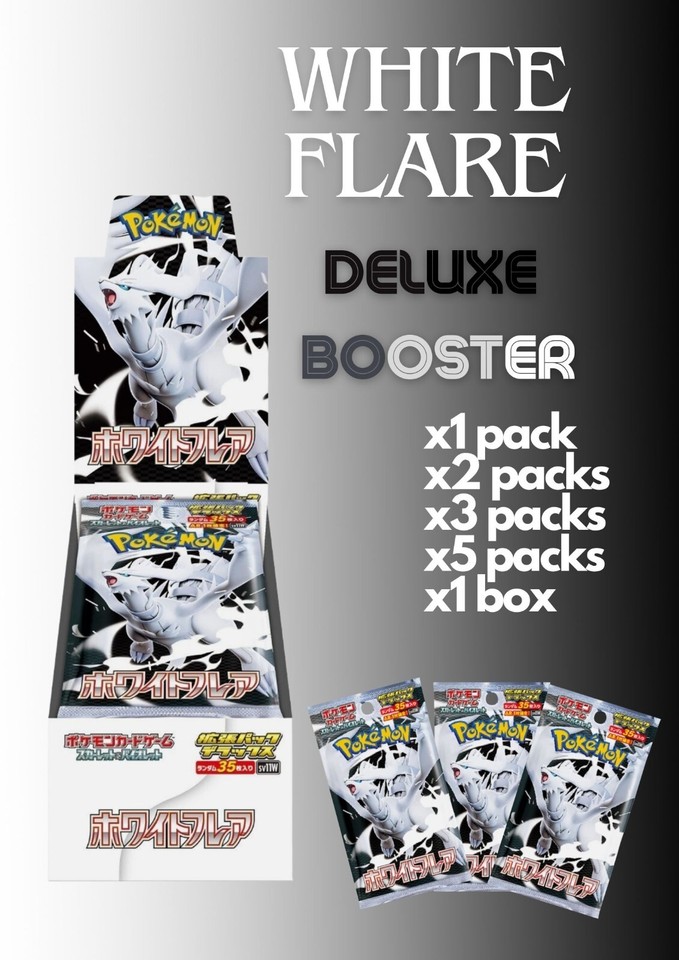 Pokemon BLACK BOLT AND WHITE FLARE BOX/PACKS DELUXE PREORDER JP | eBay