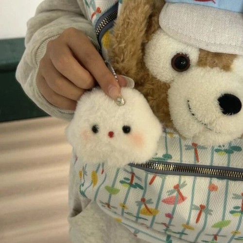 Cute Plush Toy Stars Doll Squeak Keychain Fluffy Soft Stuffed Toy Bag ...