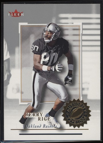 2001 Fleer Authority #94 Jerry Rice - Oakland Raiders | eBay