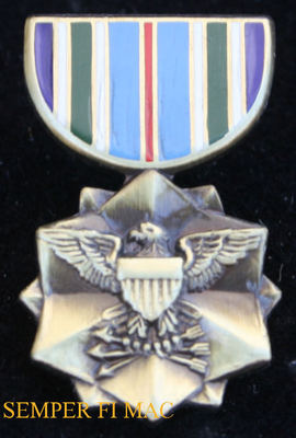 JOINT SERVICE ACHIEVEMENT JSAM MEDAL HAT LAPEL PIN US ARMY MARINES NAVY ...