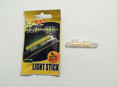 Clip on rod tip glow sticks, light sticks (2 glow sticks per packet) | eBay