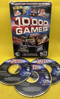10,000 Games (Windows PC 3-Disc CD-ROM Collection By Viva Media ...