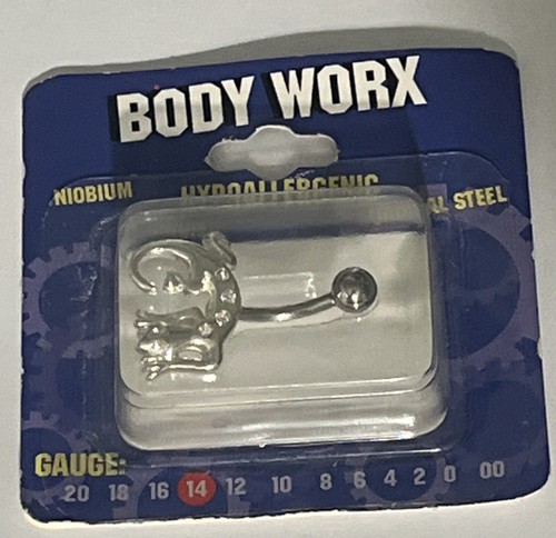 Body Worx Surgical Steel Lizard Belly Ring New In Box | eBay UK