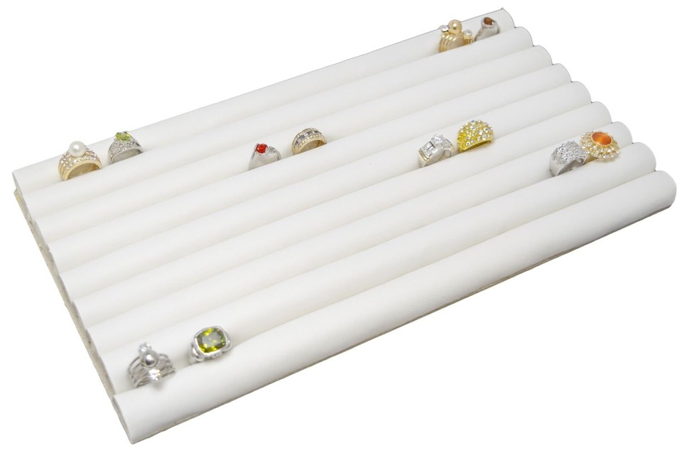 Novel Box 8 Continuous Slot Ring Organizer Display Tray Insert | eBay