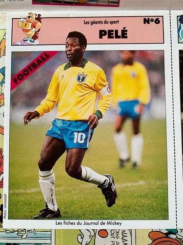 PELÉ BRAZIL RARE VINTAGE COLLECTOR 90s ROOKIE CARD COMPLETE MAGAZINE ...