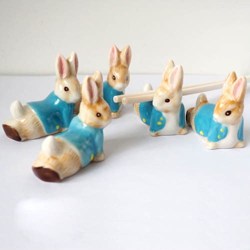 Rare The World of Peter Rabbit FW & Co 2000 Figure Pottery Chopsticks ...