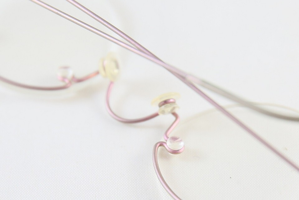 NEW VINTAGE TITANIUM WIRE RIMLESS EYEGLASSES BRILLE | eBay