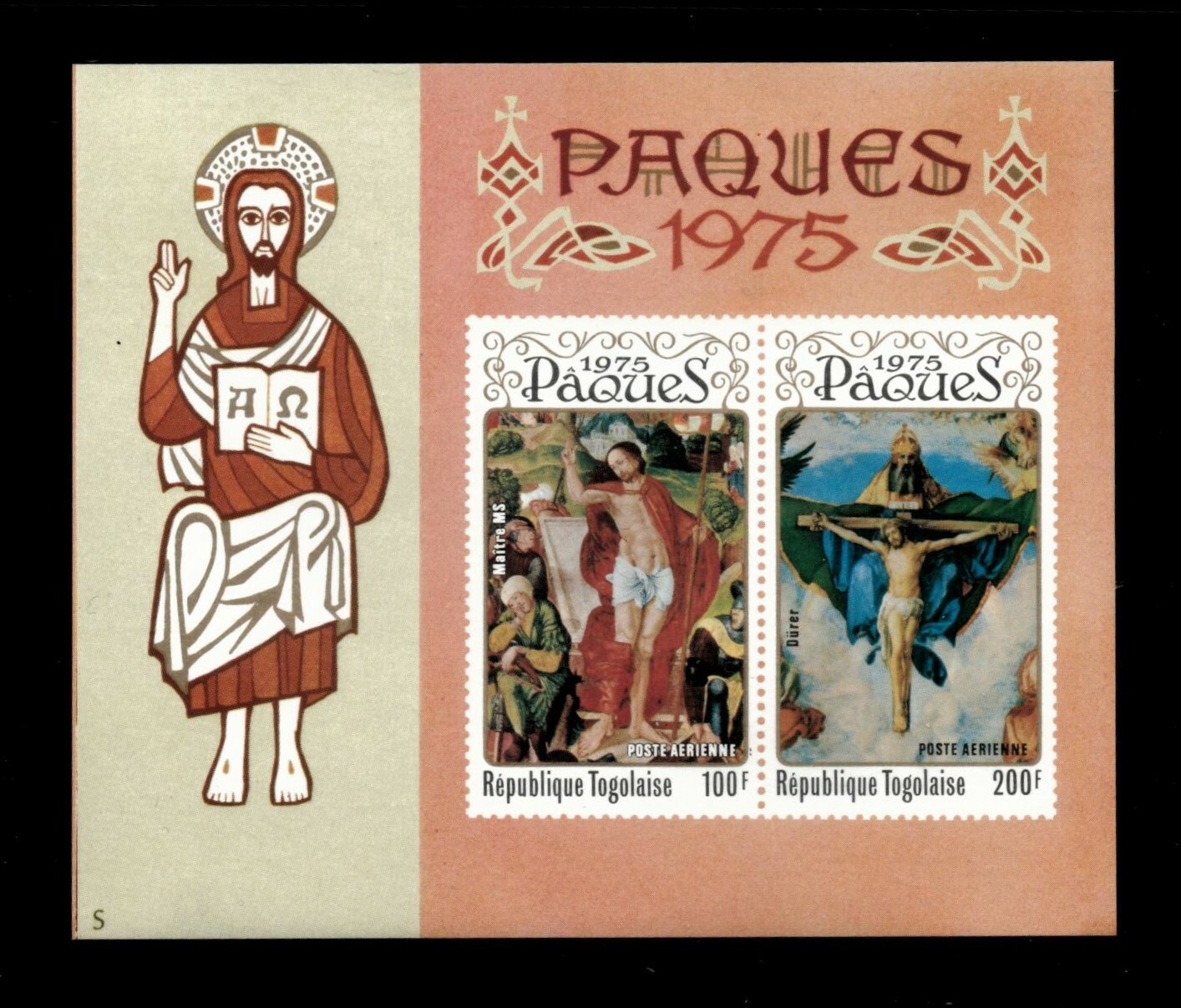 Togo 1975 - Easter, Master M.S., Durer - Souvenir Stamp Sheet Scott # ...