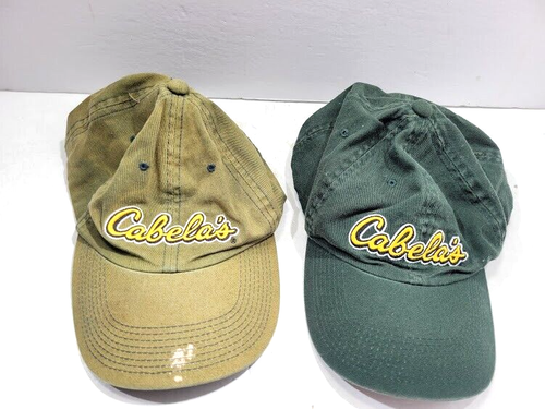 (2) Cabela's Metal Adjustable Back Hats | eBay