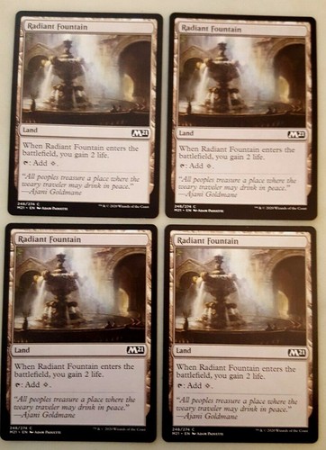 4x Radiant Fountain M21 Core Set 2021 MTG Magic The Gathering NM ...