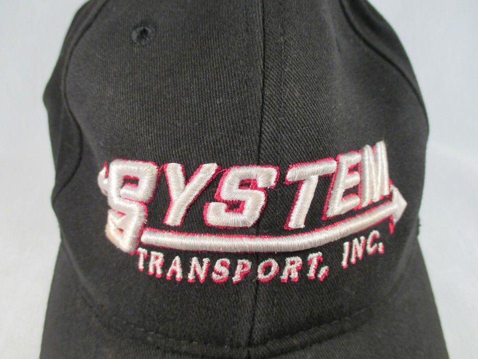 System Transport Inc Black Adjustable Baseball Cap Hat Great Condition ...