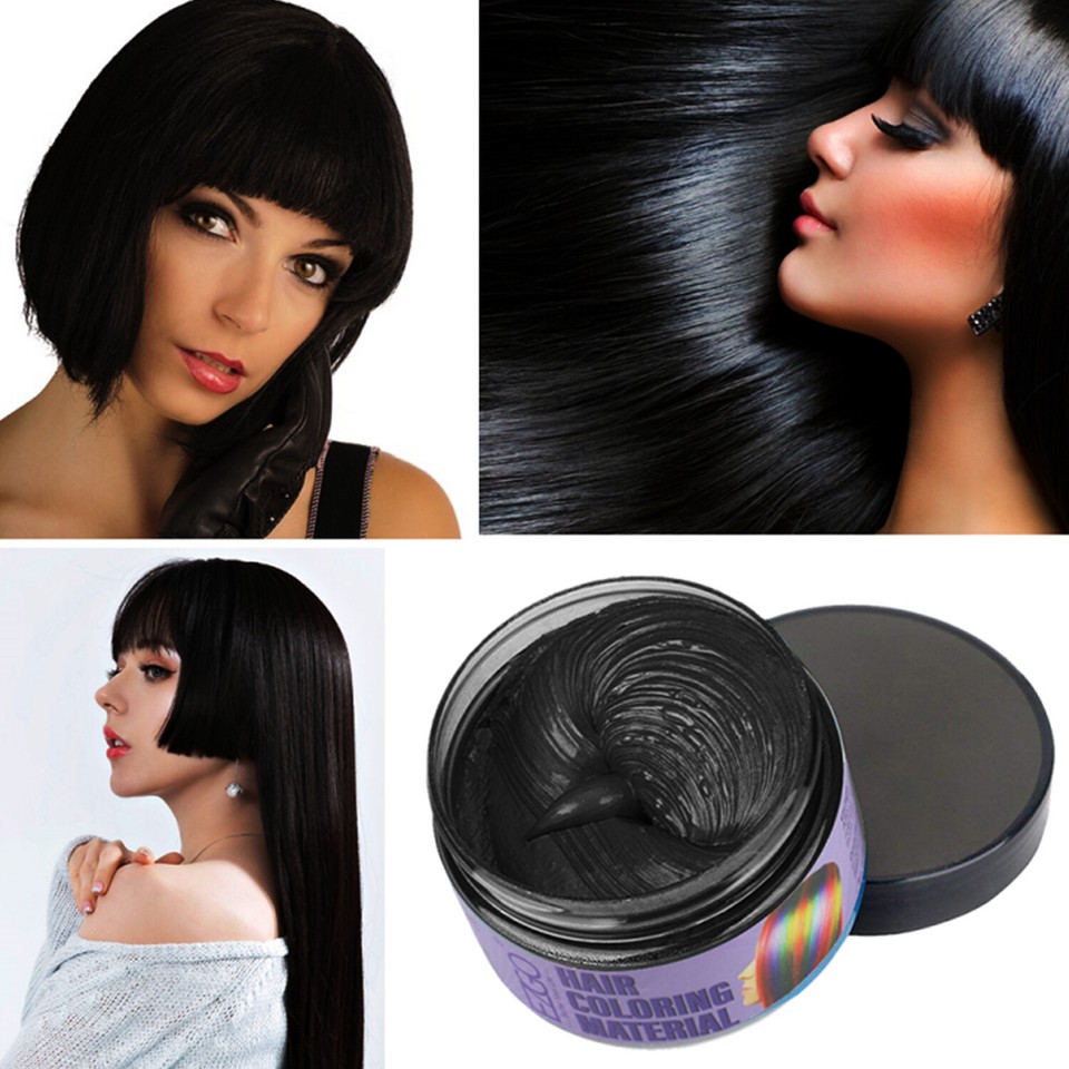 Hair Color Wax Mud Unisex DIY Temporary Hair Dye Modeling Long Lasting ...
