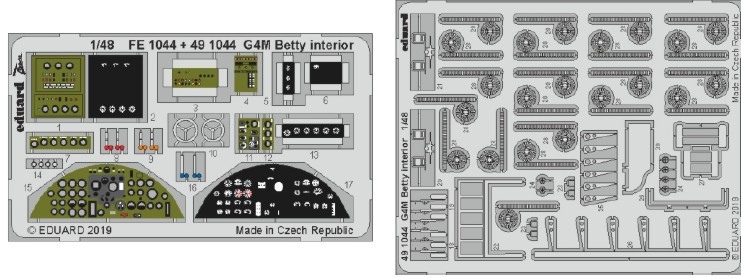 Eduard 491044 1/48 Aircraft- G4M Betty Interior for TAM (Painted) | eBay