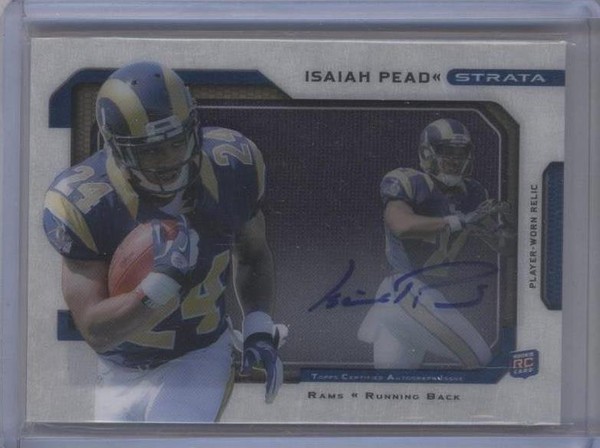2012 Topps Strata - Signature Relics #SSR-IP Isaiah Pead /40 (AU, MEM ...