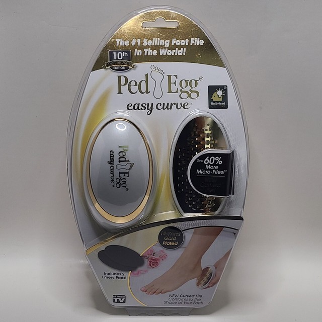 PED Egg Easy Curve 18k Gold Plated Foot File 10th Anniversary Edition ...