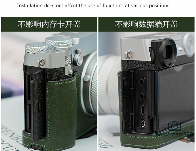 Half Case For Fujifilm GFX100RF Genuine Leather Insert Camera SHELV ...