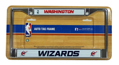 Washington Wizards NBA Chrome Metal License Plate Frame FREE US ...