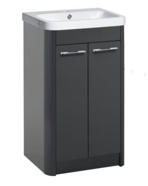 Roper Rhodes R2 Contour 500mm Freestanding Wash Unit Anthracite Cn5480 ...