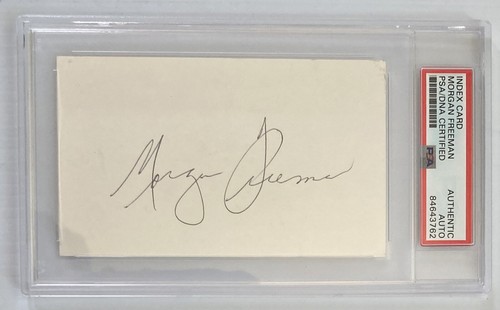 Morgan Freeman Signed Autograph 3x5 Index Card - PSA DNA - FREE S&H! | eBay