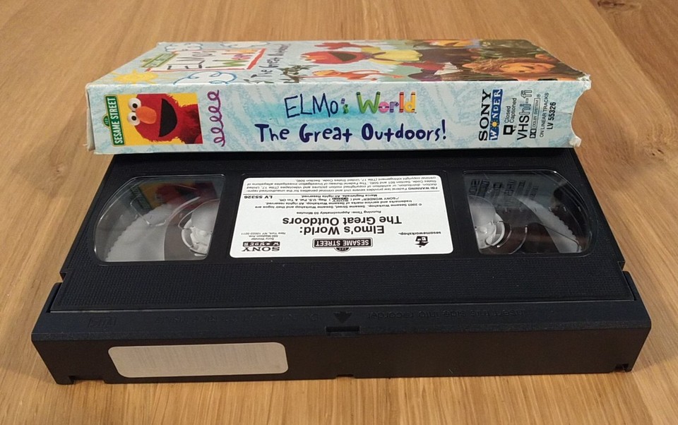 Elmo's World The Great Outdoors! VHS 03 Sesame Street Elmos Fish ...