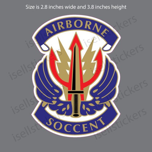 AR-2235 SOCCENT Special Operations Command Central Army Window Decal ...