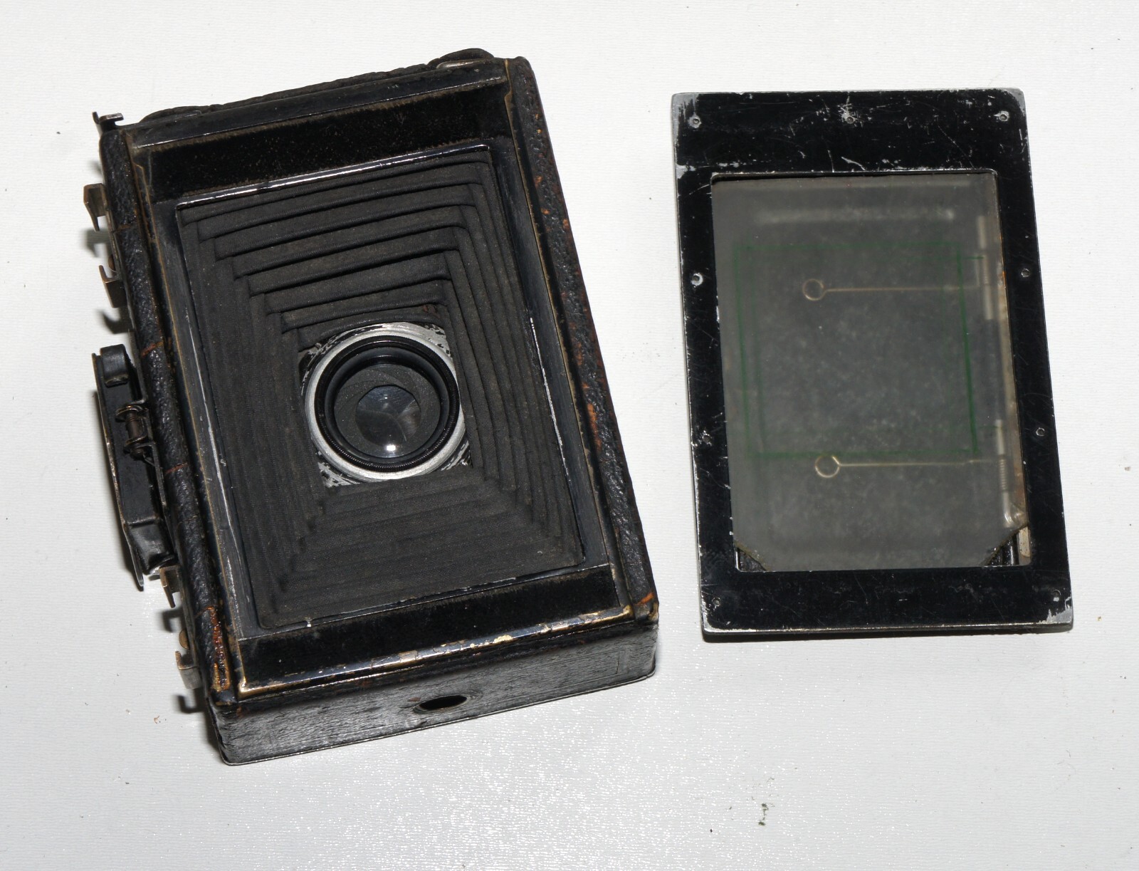 Voigtlander AVUS 6x9 Folding Plate Camera lens Skopar F=10.5 cm F4.5 ...