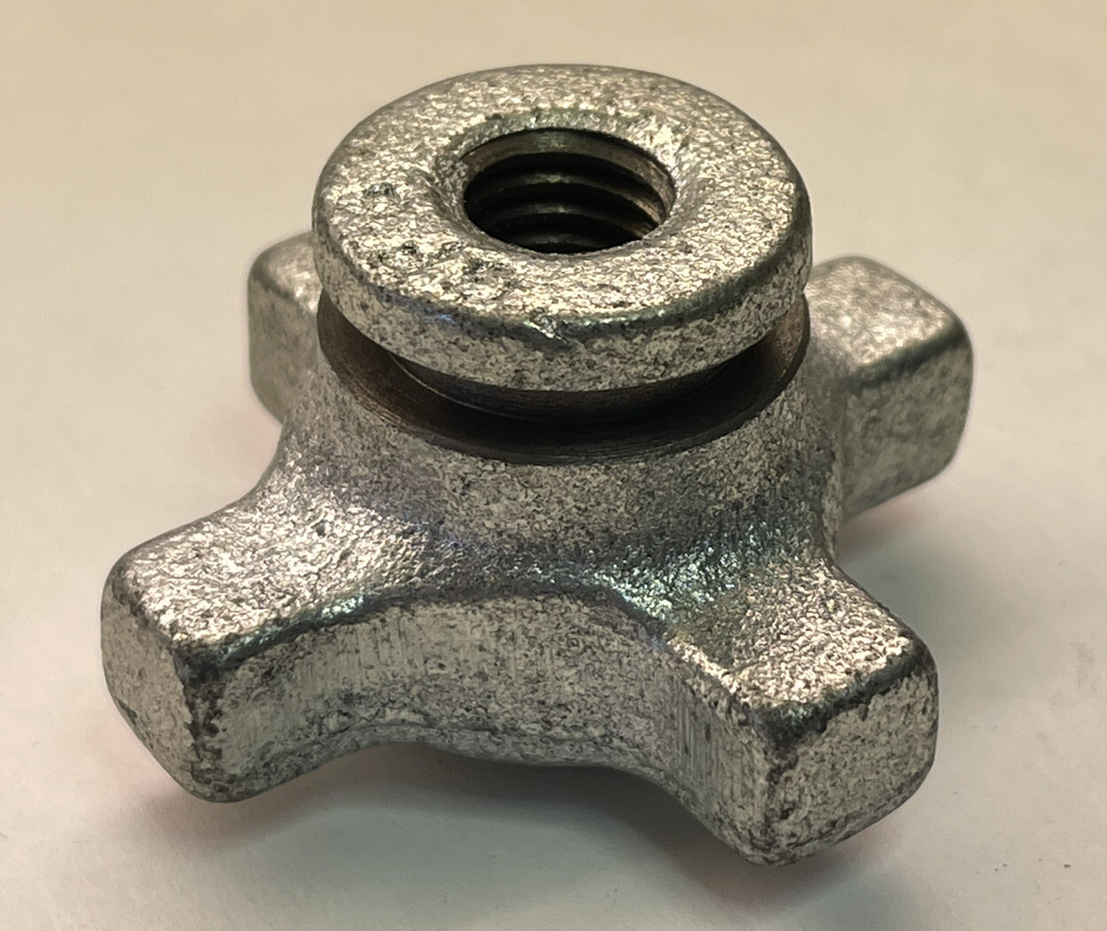 GF 4 Point Lobed CAST IRON Hand Knob 2"Across 1/2-13 ”Threaded Thru ...