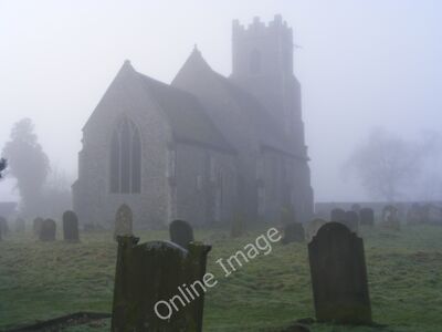 Photo 6x4 Broome Church Thwaite St Mary Broome Church looming out of ...