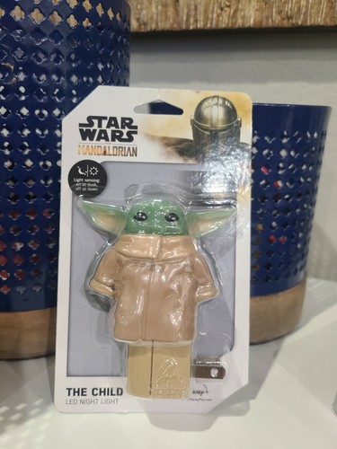 ONE Star Wars LED Night Light Mandalorian The Child Baby Yoda Plug In w ...