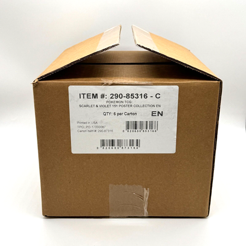 Pokemon TCG 151 Poster Collection Box Scarlet and Violet FACTORY OPENED ...