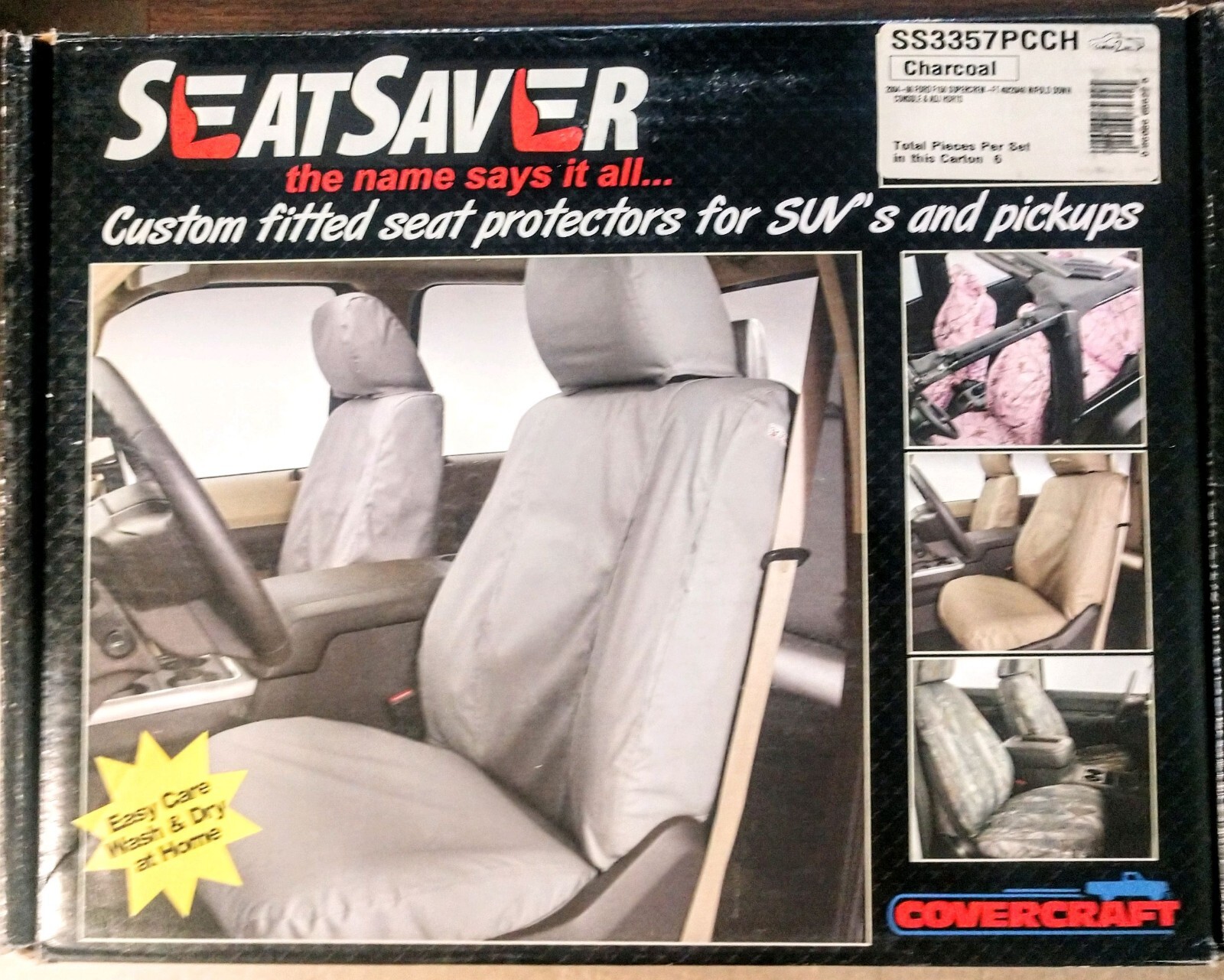 Covercraft SS3357PCCH SeatSaver Seat Cover - '04-'06 F150 Front ...