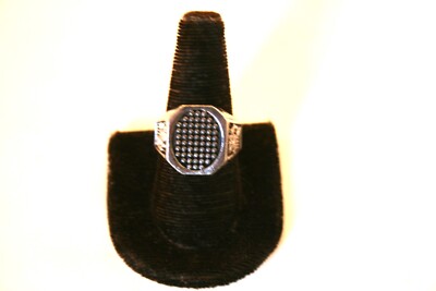 Men's Stainless steel 2 tone dots & freeform design ring Size 11 | eBay