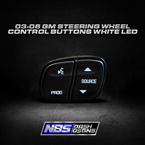 2003-2006 Gm Steering Wheel Control Buttons (Cold White Led) | eBay