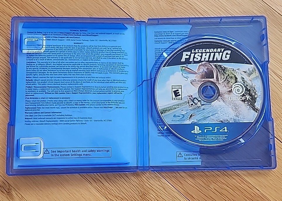Legendary Fishing - Sony PlayStation 4 Game PS4 Mint Disc No Manual ...