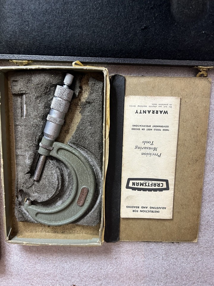 Lot Of 4 Vintage Craftsman Precision Measuring Tools | eBay