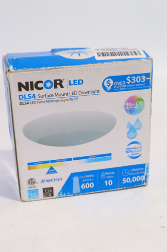 NICOR Lighting 4-Inch Dimmable 3000K LED Surface Mount Retrofit Kit ...