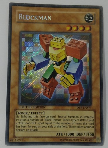 Yu-Gi-Oh! TCG Blockman DPK-ENSE1 Limited Edition Secret Rare LP to MP | eBay