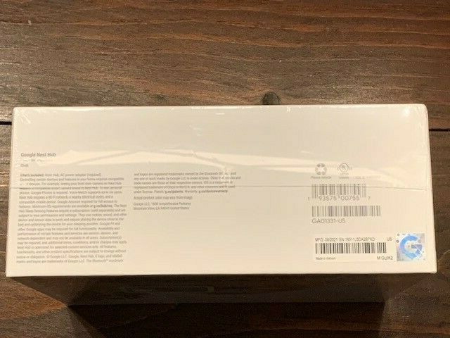 Google Nest Hub GA01331-US Smart Display Chalk NEW | eBay
